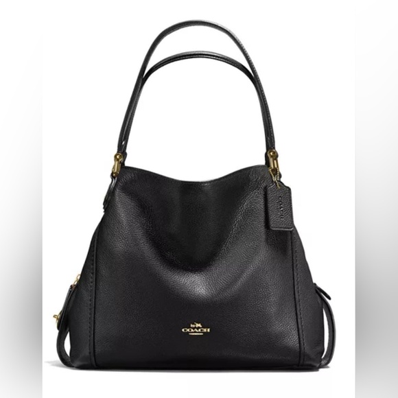 Coach | Bags | Coach Edie Shoulder Bag 3 In Polished Pebble Leather ...